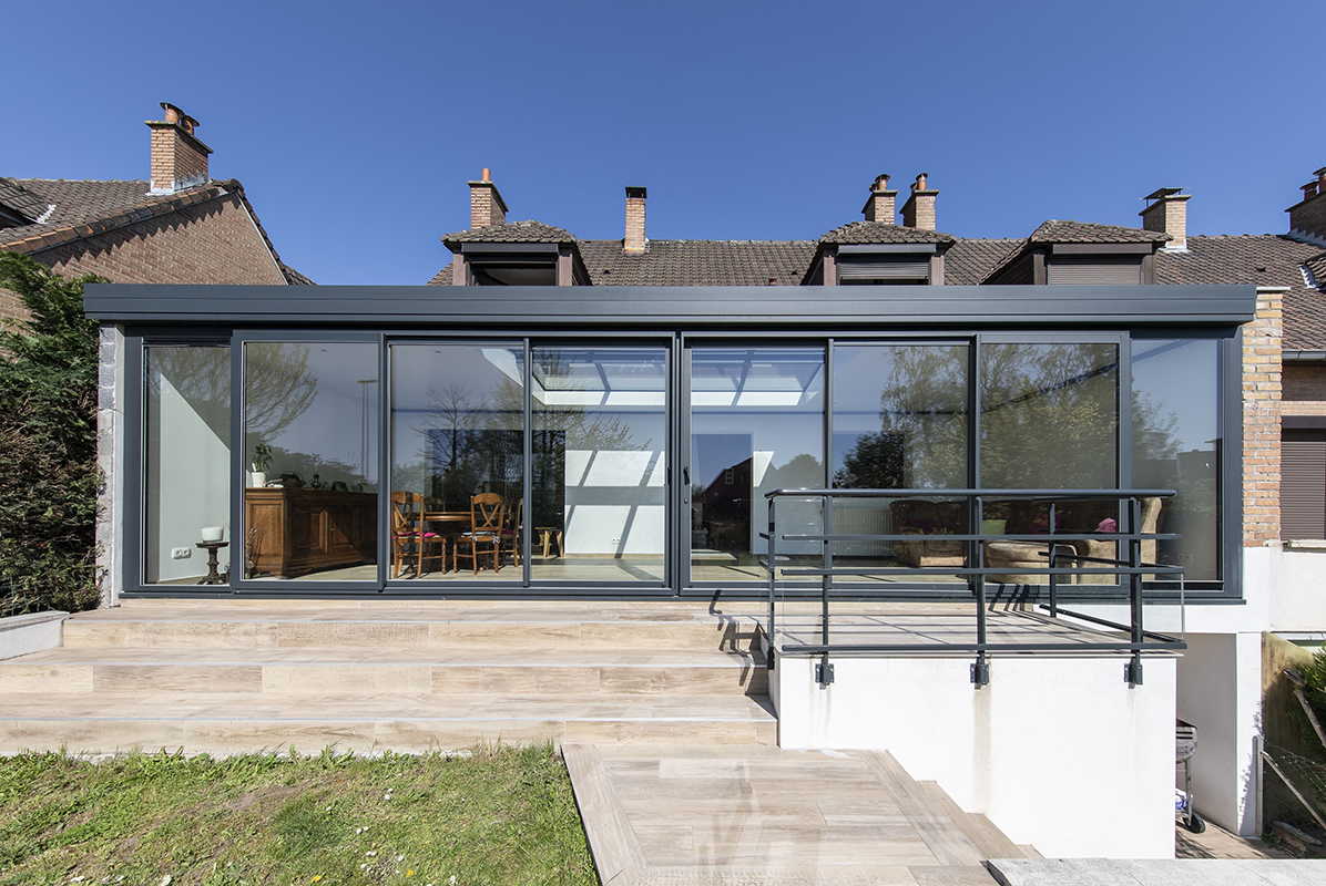 Véranda à toiture plate - Véranda contemporaine - SOKO