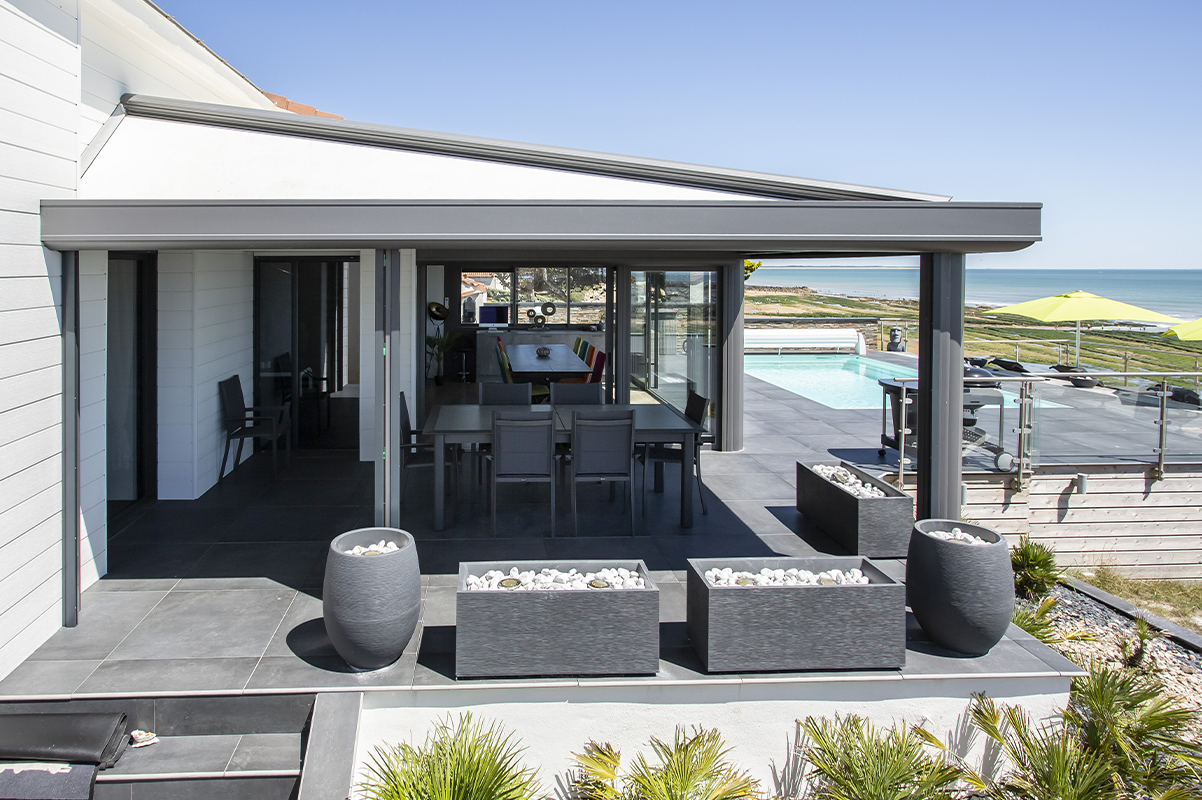 Préau terrasse - Préau en alu et toiture de terrasse - SOKO